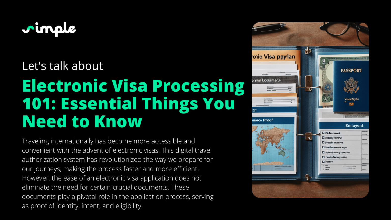 10 Essential Documents You Need for an Electronic Visa Application - Simple