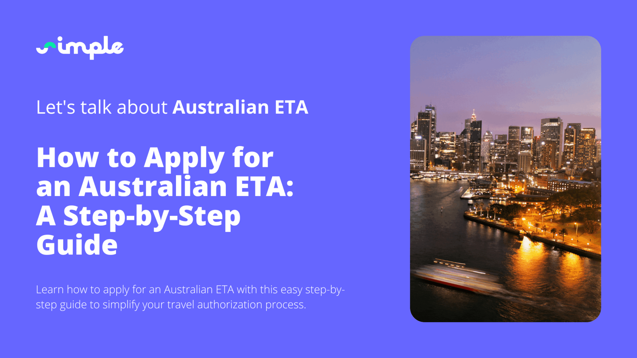 How to Apply for an Australian ETA: A Step-by-Step Guide - Simple